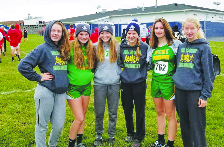 Katy Seas wins District Cross-Country Meet; Myla Toole, Samantha Seas, and the West Union girls ...