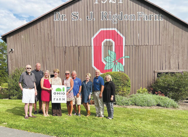 Dr. Scott J. Rigdon Farm in West Union receives Ohio Century Farm Award ...