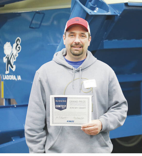 Peebles farmer wins contest With 50-year old Kinze Grain Cart | People ...